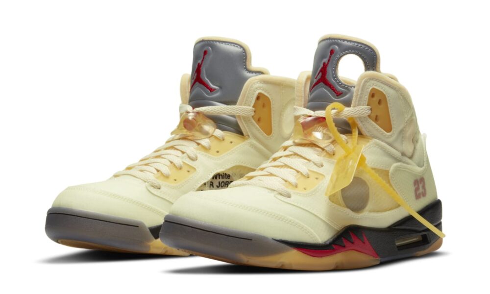 Off-White x Air Jordan 5 "Sail" Gets Official Look: Details