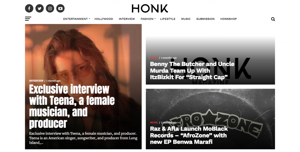 Artists Sends Directly to Honk Magazine - Submithub Alternative
